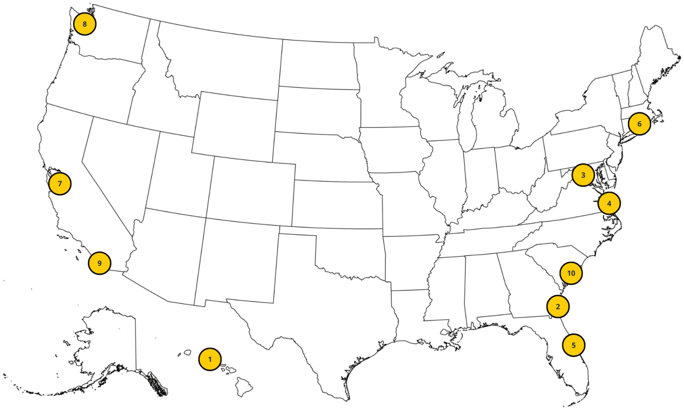 NSL Chapters Map | Naval Submarine League